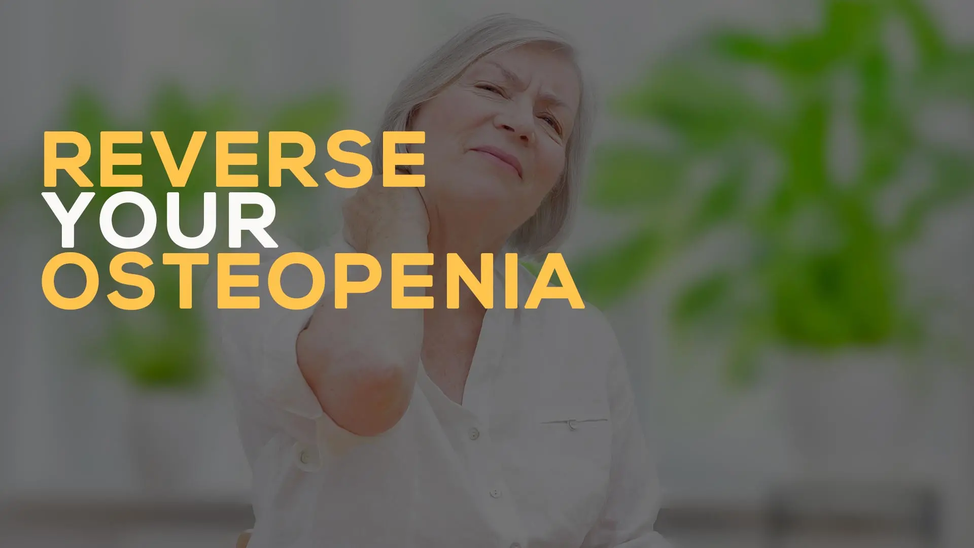 Reverse Your Osteopenia - OsteoStrong Franchising, Inc