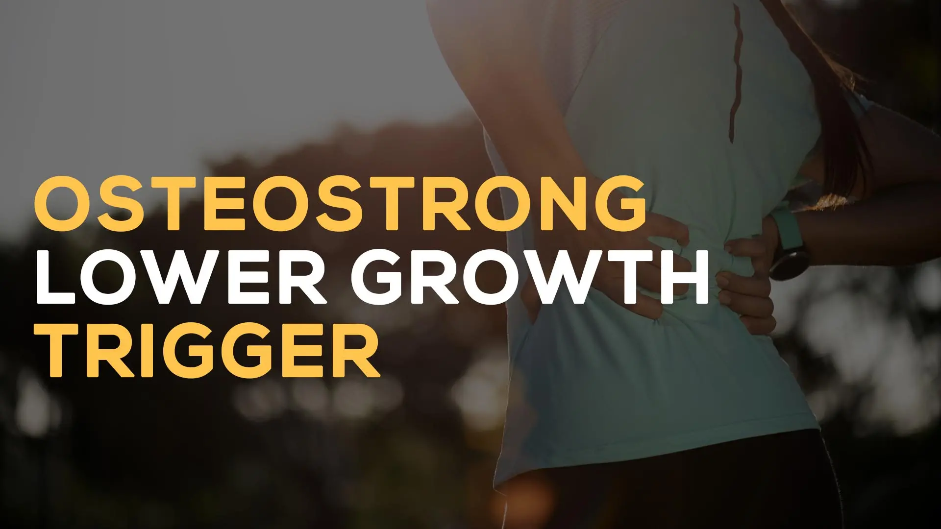 OsteoStrong Lower Growth Trigger - OsteoStrong Franchising, Inc